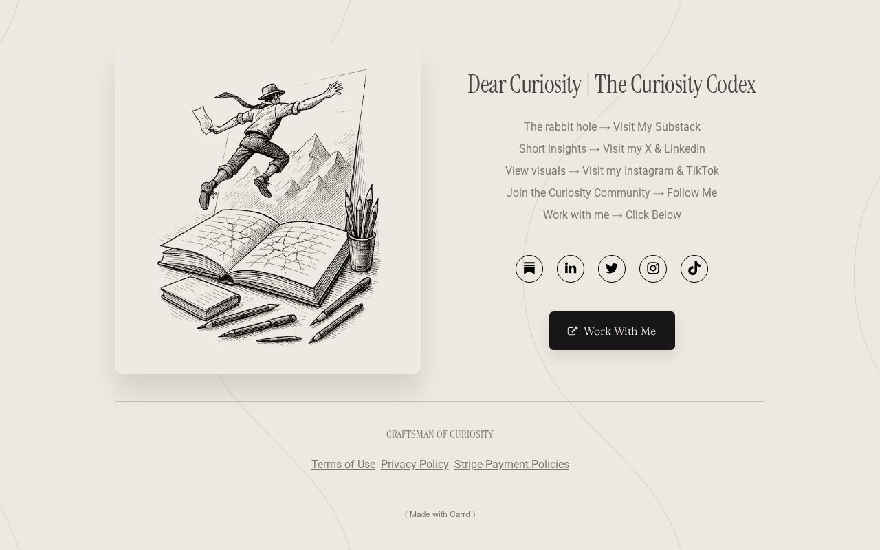 Dear Curiosity | The Curiosity Codex